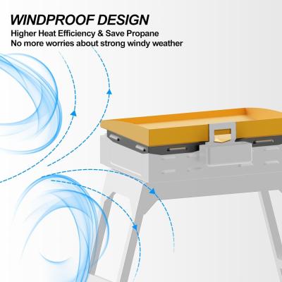 Cina Protezioni magnetico da vento 36' Blackstone Griddle accessori adatti scaffale laterale coperchio e coppa di grasso posteriore scudo termico tavolo laterale in vendita