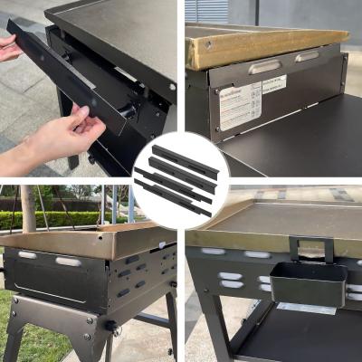 Cina Protezioni da vento magnetiche con rivestimento di potenza Cappuccio e scaffale laterale per temi di Blackstone Griddle in vendita