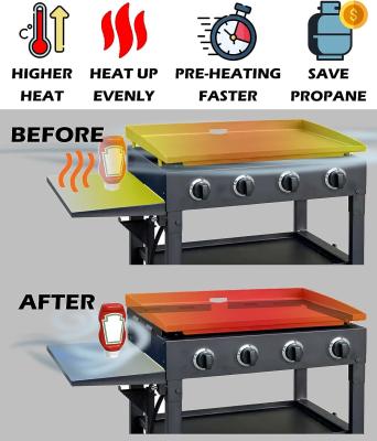 Cina Protezioni da vento magnetiche con rivestimento di potenza Cappuccio e scaffale laterale per temi di Blackstone Griddle in vendita