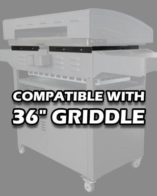 Cina Protezioni da vento magnetiche con rivestimento di potenza Cappuccio e scaffale laterale per temi di Blackstone Griddle in vendita