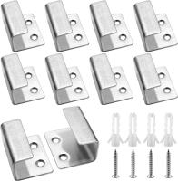 China Supporting Fixed Hook Mounting Bracket Tile Display Wall Hanging Rack in Black Silver for sale