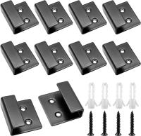 China Supporting Fixed Hook Mounting Bracket Tile Display Wall Hanging Rack in Black Silver for sale