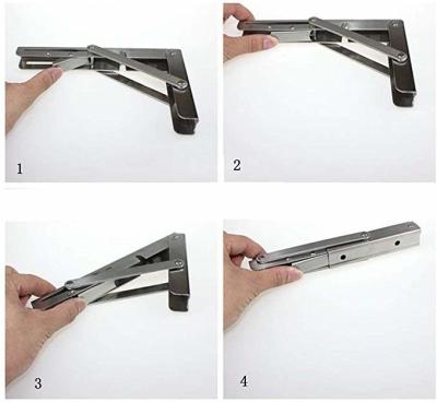 中国 ホワイトK型ステンレスブラケット 折りたたみ 浮遊棚 設置ブラケット 1.5mm 厚 販売のため