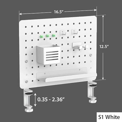 Cina Apparecchi da scrivania a pinza Pegboard Accessori da scrivania in piedi per il pannello di privacy Organizzare il tavolo di lavoro in vendita