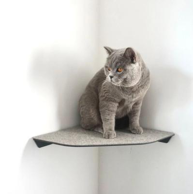 Cina Ripiano da arrampicata per gatti a muro in acciaio con pergole di rame e supporto pesante per il raschiamento in vendita