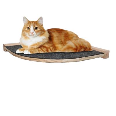 中国 3mm 厚さ 黒い粉末で覆われた角階段 壁マウント 猫ベッド 多猫家庭用 販売のため