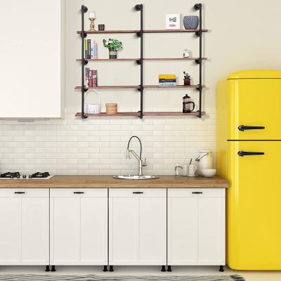 中国 壁掛け用 DIY オープン ブックレック用 5 階建ての工業用パイプ棚支架 販売のため