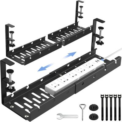 Cina Organizzare i fili con estensibile sotto la scrivania Cable Management Tray 7.3 pollici * 21.6 pollici * 4.7 pollici in vendita