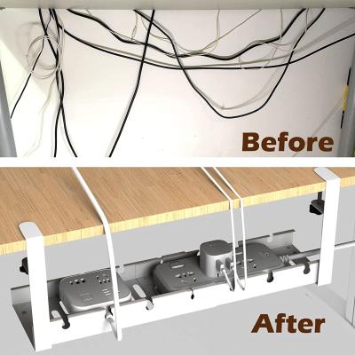 Cina Organizzare i fili con estensibile sotto la scrivania Cable Management Tray 7.3 pollici * 21.6 pollici * 4.7 pollici in vendita