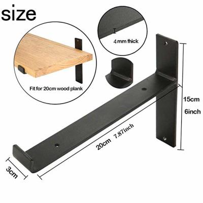 Cina Scaffold board Vintage T lip brackets con hardware incluso e stallo posteriore 6'/ 15cm in vendita
