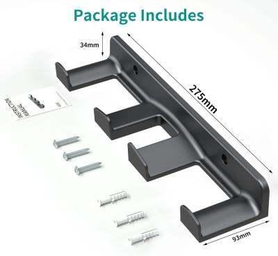 Cina Controller di gioco in acciaio appendiabiti risparmio di spazio VR Montaggio a parete scaffale di archiviazione in nero elegante in vendita