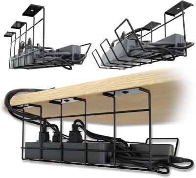 China Houd uw kabels moeiteloos in orde met Surealong Under Desk Cable Management Tray Te koop