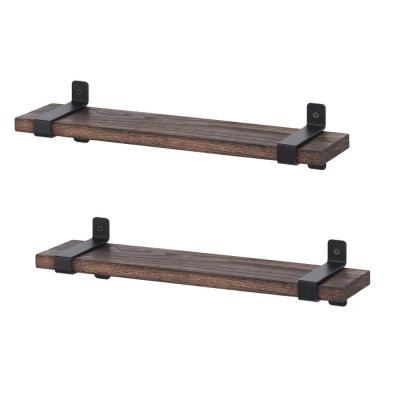 China Rustieke houten drijvende planken Wandopslag Driehoek bracket voor maat Industrial Te koop