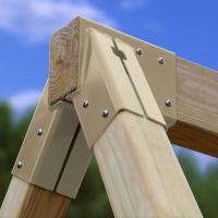 China Customized Heavy Duty Steel Tree House Single Angle Elevators Swing Sets with Packing for sale