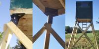 China Customized Heavy Duty Steel Tree House Single Angle Elevators Swing Sets with Packing for sale