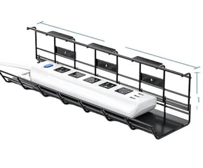 中国 デスク用の単層下ケーブル管理トレイ金属コードオーガナイザー 400*165*120mm 販売のため