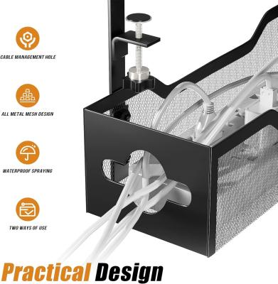 Cina Dispositivo per la gestione del cavo di cablaggio di dimensioni personalizzate senza filo di perforazione per il nascondiglio del cavo per ufficio in vendita