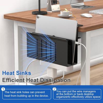 Cina Supporto portatile ventilato a 2 livelli appeso sotto la scrivania per organizzatore di file per ufficio in vendita