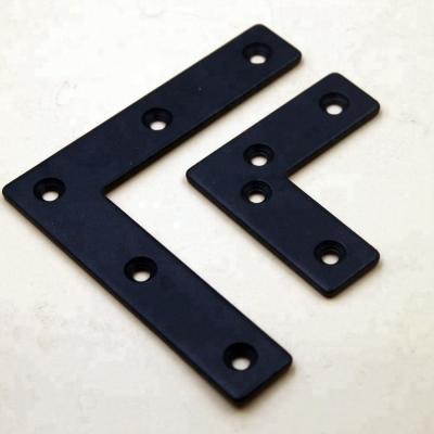 China Aço inoxidável amarelo Metal Flat Corner Braces Rectificando Placas Ângulo T L Bracket à venda
