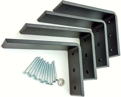 China Brackets de apoio de balcão de aço preto pesado de 6 