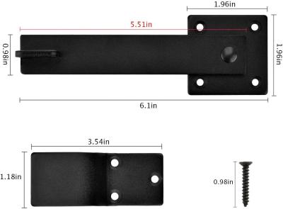 中国 9*12 インチ 黒色マット死門 木製フェンス 滑らかで,努力のない操作 販売のため