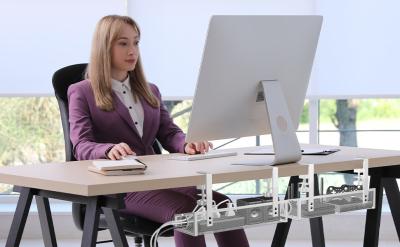 Cina Aggiornare il tuo tavolo Regolabili tenitore di contenitori di pinze Rack senza trapano per la gestione del filo in vendita