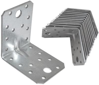 China Prata 70 x 70 x 55 x 2,5 mm Ângulo de canto Braças de ligação Placas de conexão de grânulos Madeira pesada L Brackets de ligação à venda