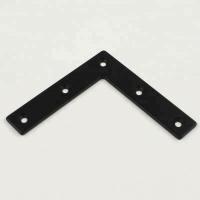 China Silver Single-side Bracket Customized Hardware Corner Black Corner Bracket Structure for sale