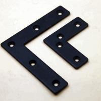 China Silver Single-side Bracket Customized Hardware Corner Black Corner Bracket Structure for sale