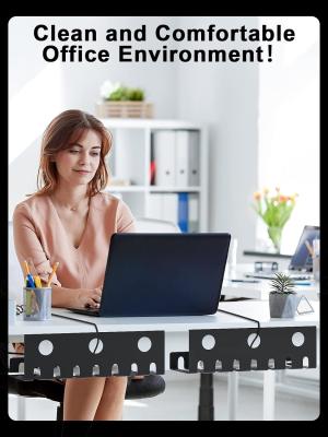 Cina Under Desk Cable Management Tray 43*10*10cm Organizzatore non pieghevole per la gestione dei cavi in vendita