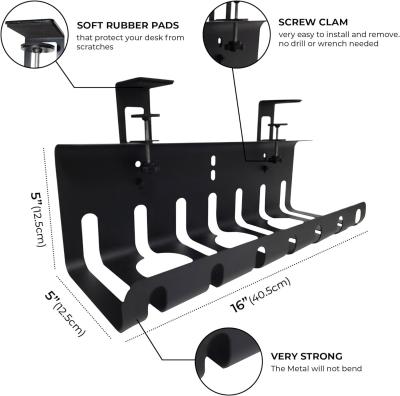 Cina Aggiornare il sistema di gestione del cavo con Cable Duct Desk No Drilling Wire Management in vendita