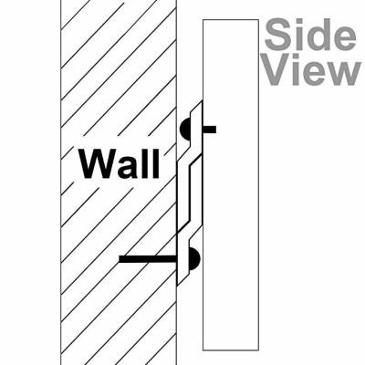 Cina Alumini Z Clip Bracket Perfetta soluzione di montaggio per lo scaffale fotografico specchio e armadio in vendita