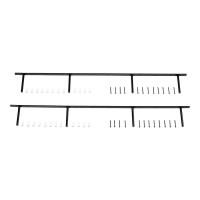 China Solid Steel Floating Shelf Bracket with Hidden Support Powder Coating Bending Process for sale