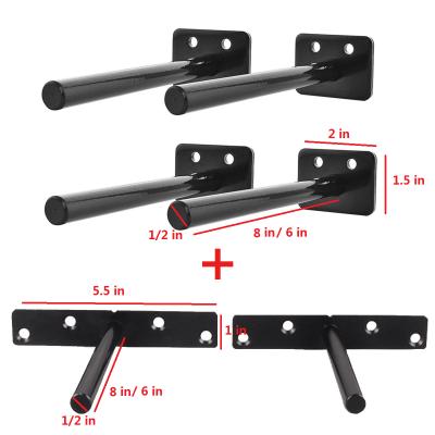 Cina Decorativo invisibile cieco metallo nascosto Slatwall montaggio scaffale galleggiante supporto supporto per legno in vendita