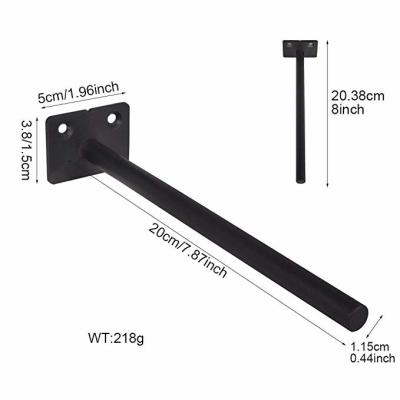 Cina Grey Heavy Duty 4 Pack Blind Shelf Supports Shelf Brackets per un'installazione sicura in vendita