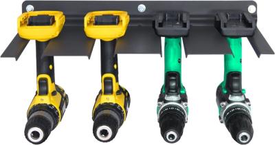 Cina Rack di stoccaggio per trapano e organizzatore di utensili elettrici contiene 4 batterie per trapano 430*216*51mm in vendita