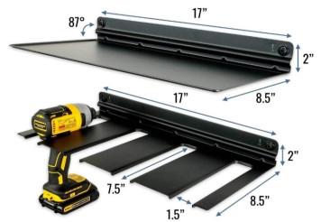 Cina Rack di stoccaggio per trapano e organizzatore di utensili elettrici contiene 4 batterie per trapano 430*216*51mm in vendita
