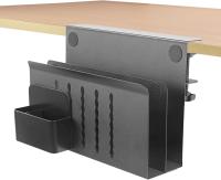 China Double Layer Metal Laptop Storage Shelf 1mm Thickness for Table Side Document Storage for sale