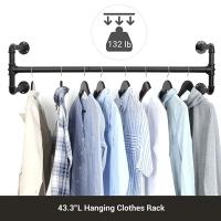 China Industrial Pipe Style Rolling Garment Rack for sale