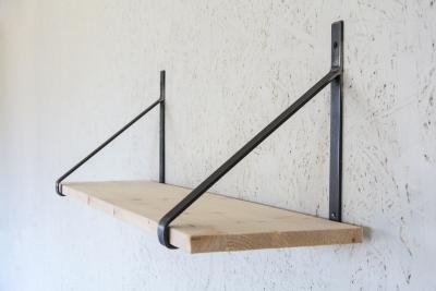 Cina Dimensioni personalizzate Arredamento angolo braccia supporto scaffale con bianco J scaffale bracciale gancio in vendita