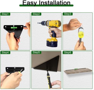 中国 DIY フローティング・シェルフ 壁マウント・ブレーキ 亜鉛塗装 浮き棚用シェルフブレーキ 販売のため