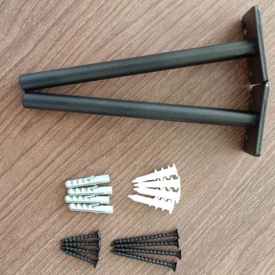 Cina Strumentazione inclusa Scaffale galleggiante in acciaio massello nero per supporti a scaffale cieco in vendita