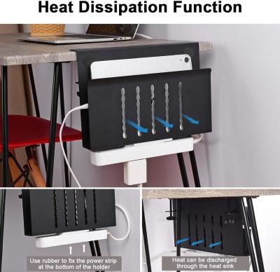 Cina Gestire in modo efficiente i fili con 40 * 10 * 12cm sotto il tavolo organizzatore di cavi Clamp Mount in vendita