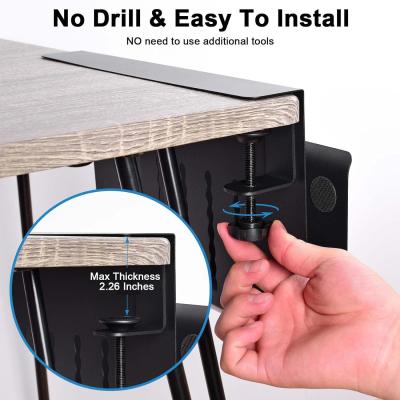 Cina Gestire in modo efficiente i fili con 40 * 10 * 12cm sotto il tavolo organizzatore di cavi Clamp Mount in vendita