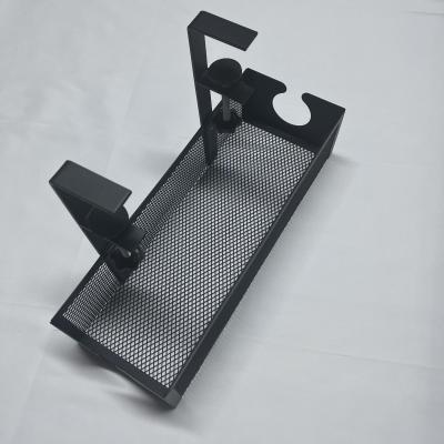 Cina Clampo per scatole di gestione dei cavi di metallo sotto scrivania per sostenere scaffalature fisse per portatori di deposito in vendita