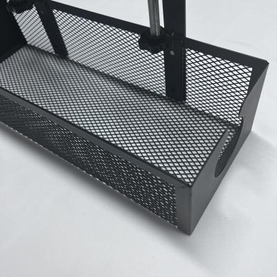 Cina Clampo per scatole di gestione dei cavi di metallo sotto scrivania per sostenere scaffalature fisse per portatori di deposito in vendita