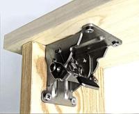China Triangle Bracket Folding Leg Hinge with Lock Extension Support and Screws Included for sale