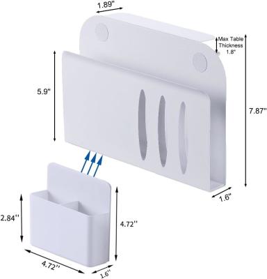 China Organizador de mesa de prata para computador portátil Prensador de prateleira de mesa tipo gancho gaveta de mesa de pé à venda