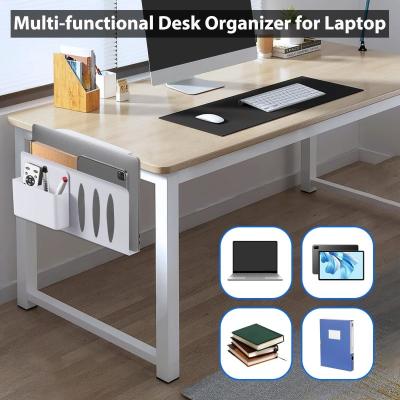 China Organizador de mesa de prata para computador portátil Prensador de prateleira de mesa tipo gancho gaveta de mesa de pé à venda