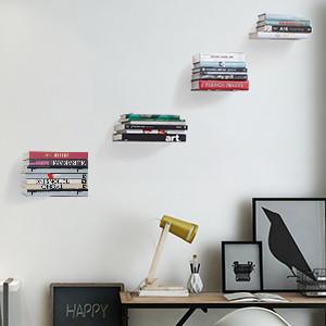Cina Organizzatore di libri montato a parete con scaffale galleggiante a livello singolo con piegatura metallica pesante in vendita